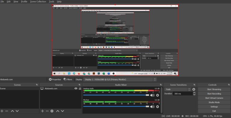 Cara Menggunakan Open Broadcaster Software (OBS studio), Termudah