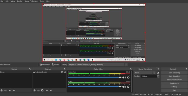 Cara Menggunakan Open Broadcaster Software (OBS studio), Termudah